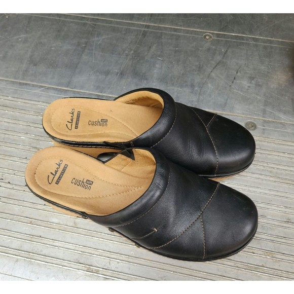 Clarks | Shoes | Clarks Soft Collection Women Shoes Black Leather ...